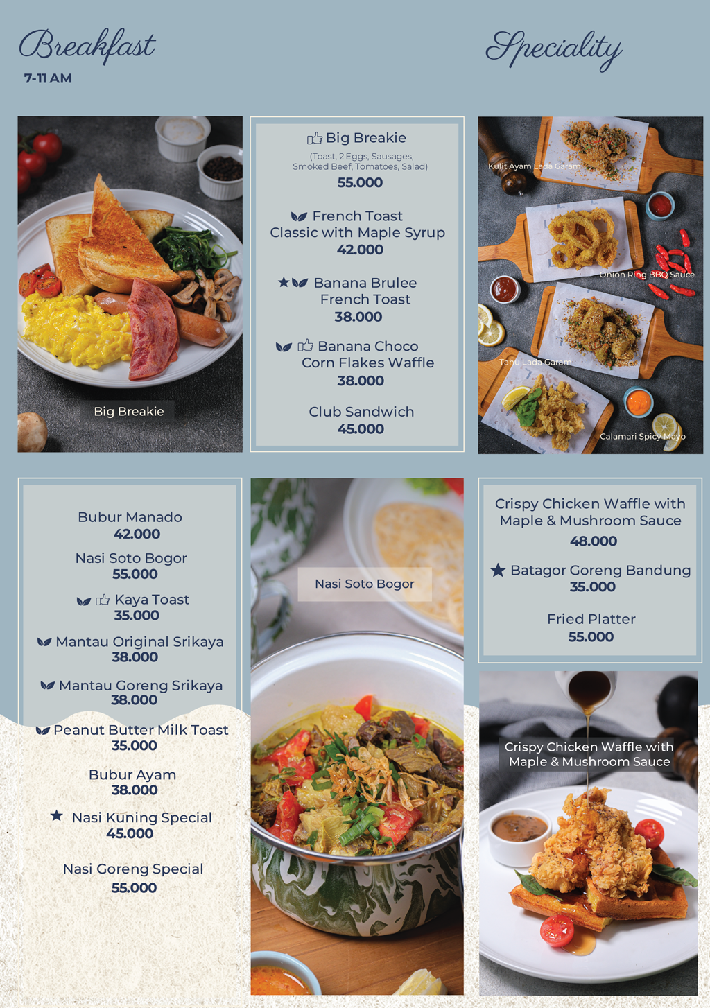 Menu - Pandang Laut | Restaurant | Balikpapan